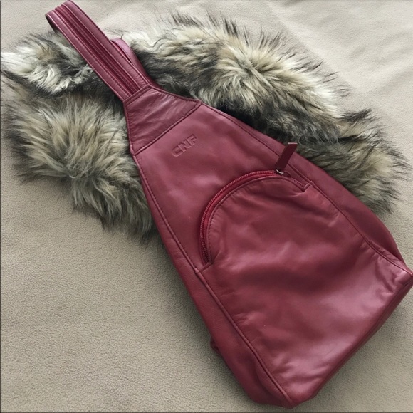 LF | Bags | Lf Red Leather Mini Backpack | Poshmark
